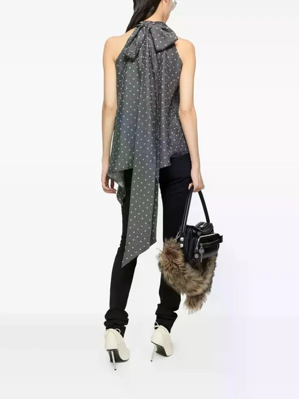 Acne Studios Asymmetric Top With Bow-tie Detail