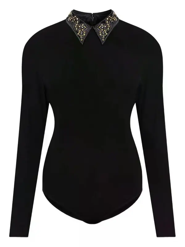 Versace Embellished-collar Bodysuit