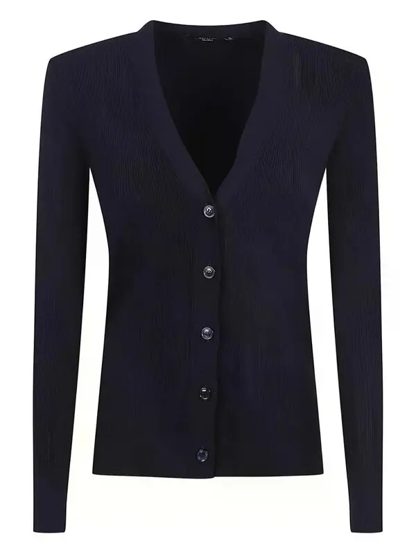 Max Mara Ribbed Knit Cardigan