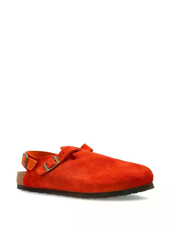 BIRKENSTOCK Tokio Suede Mules - Red