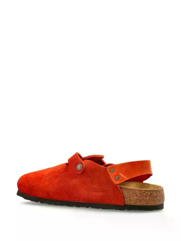 BIRKENSTOCK Tokio Suede Mules - Red