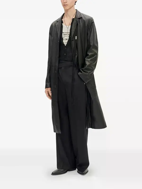 ANN DEMEULEMEESTER Wrap-front Wool Pants