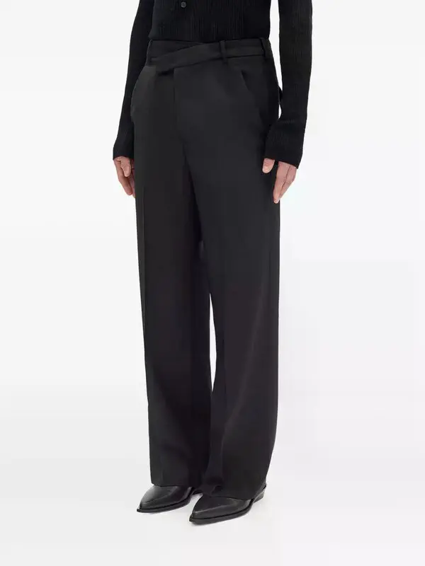 ANN DEMEULEMEESTER Wrap-front Wool Pants