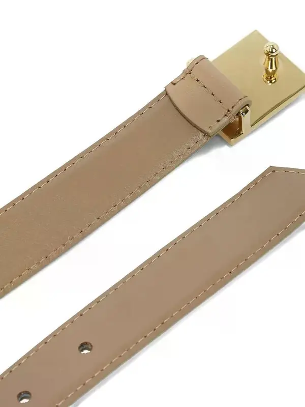 Karl Lagerfeld Rectangular-buckle Leather Belt