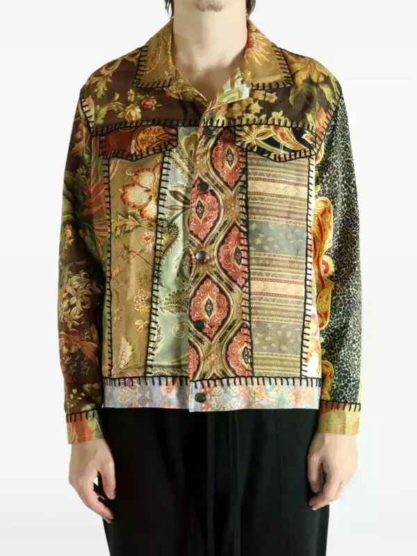 EMERGENCY ROOM Patchwork Floral-print Jacket