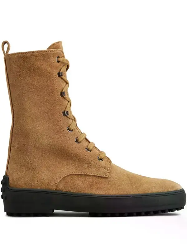TOD'S Suede Combat Boots