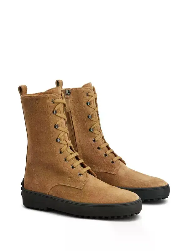 TOD'S Suede Combat Boots