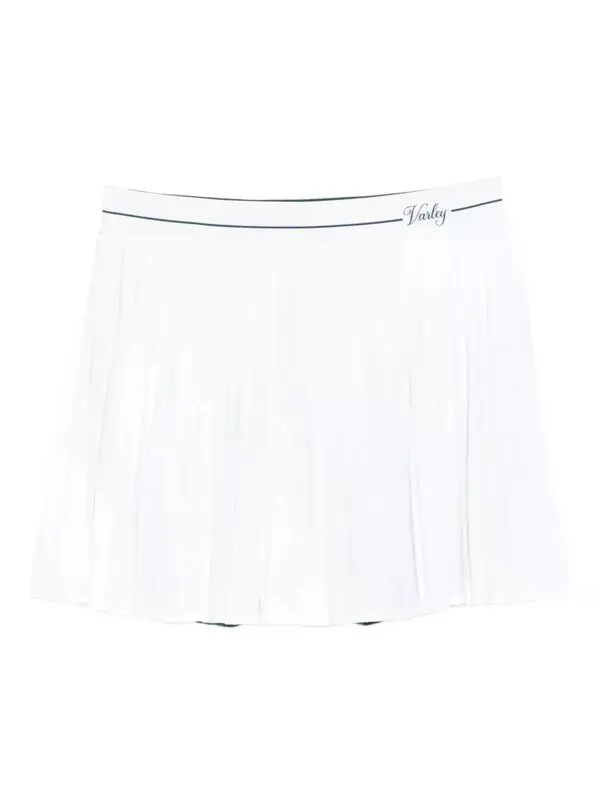 Varley Clemency Mid-rise Pleated Skirt - White