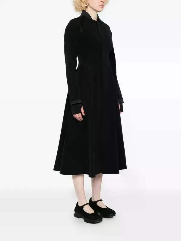 Y3 Pleated Padded Midi Dress