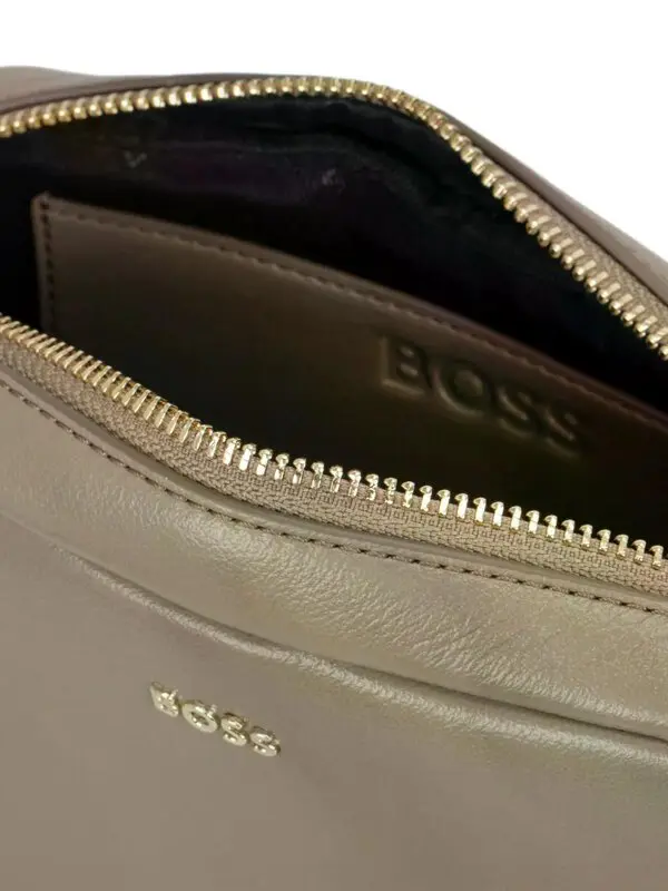 BOSS Logo-plaque Zip Shoulder Bag