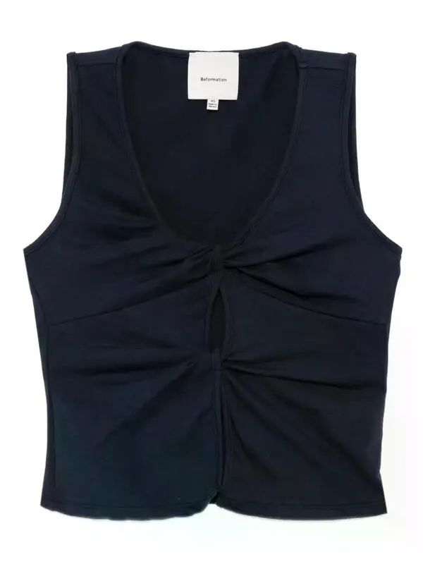 REFORMATION Tefi Vest Top - Blue