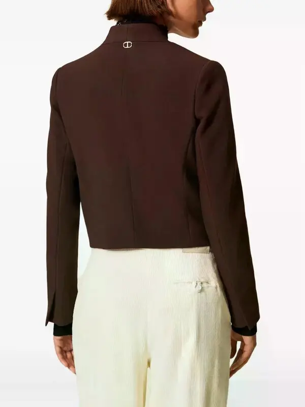 TWINSET Double-breasted Cropped Blazer