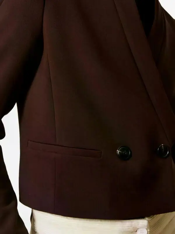 TWINSET Double-breasted Cropped Blazer