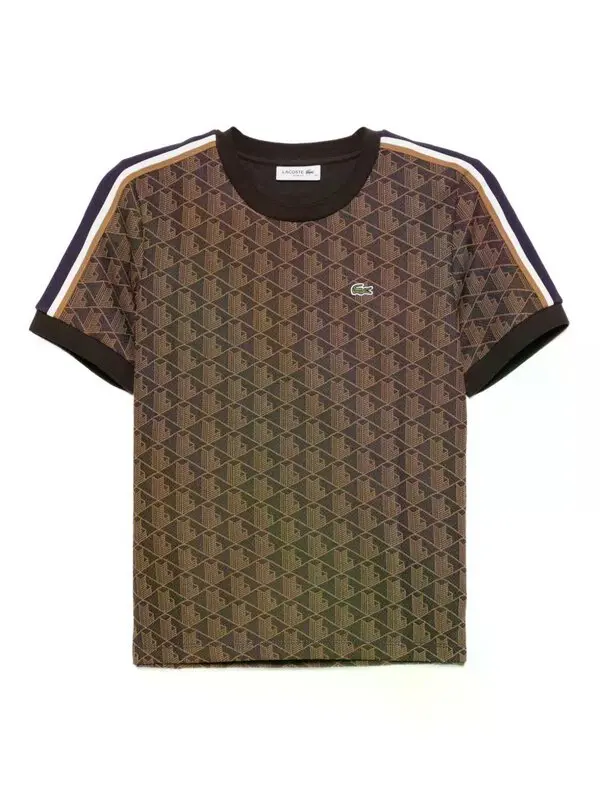 Lacoste Monogram T-shirt - Brown
