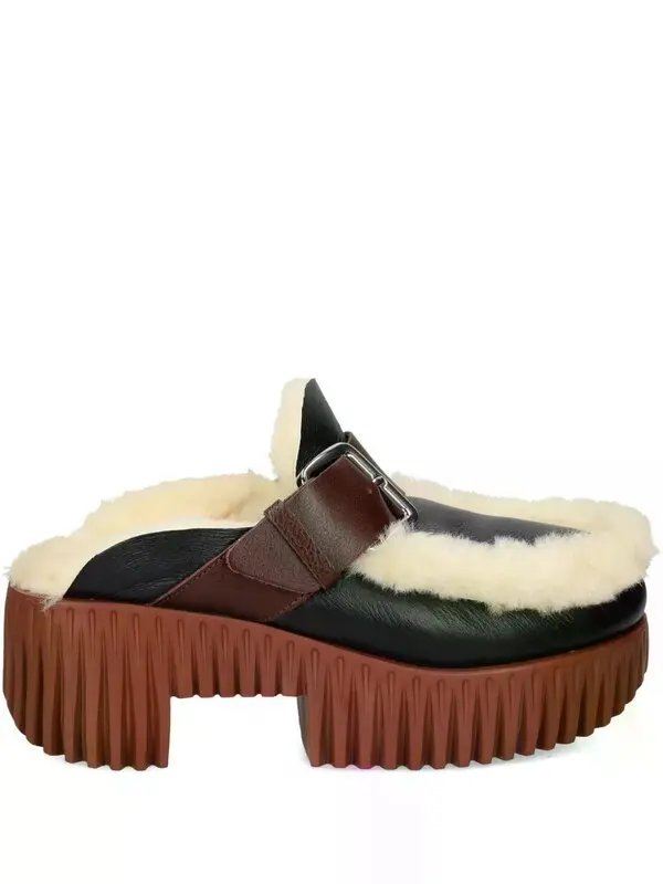 4CCCCEES 60mm Buckle-detail Shearling Mules