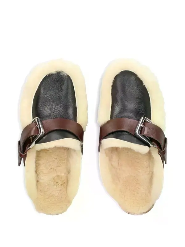 4CCCCEES 60mm Buckle-detail Shearling Mules