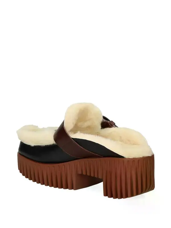 4CCCCEES 60mm Buckle-detail Shearling Mules