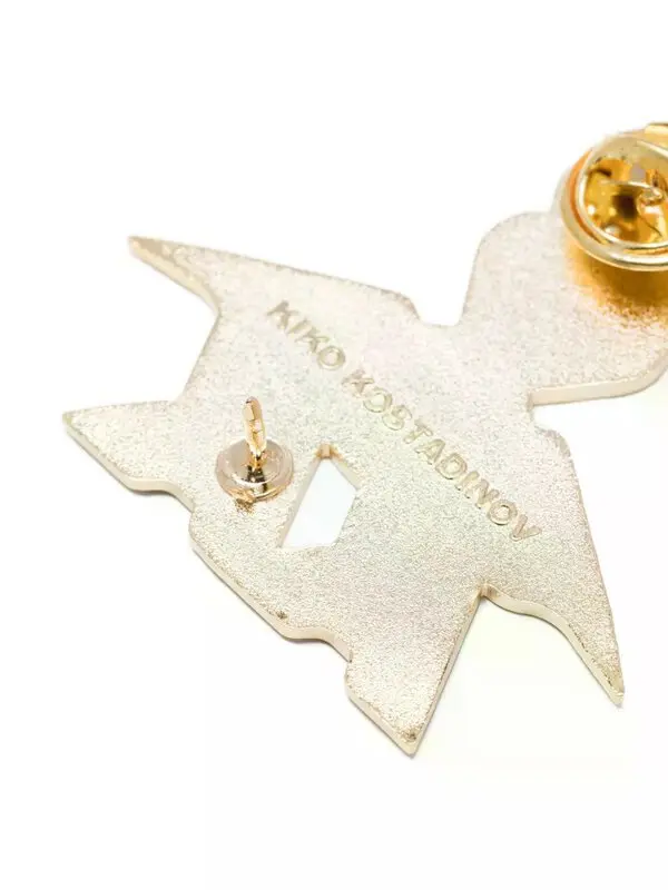 Buy KIKO KOSTADINOV Graphic-print Pins - Gold At 50% Off