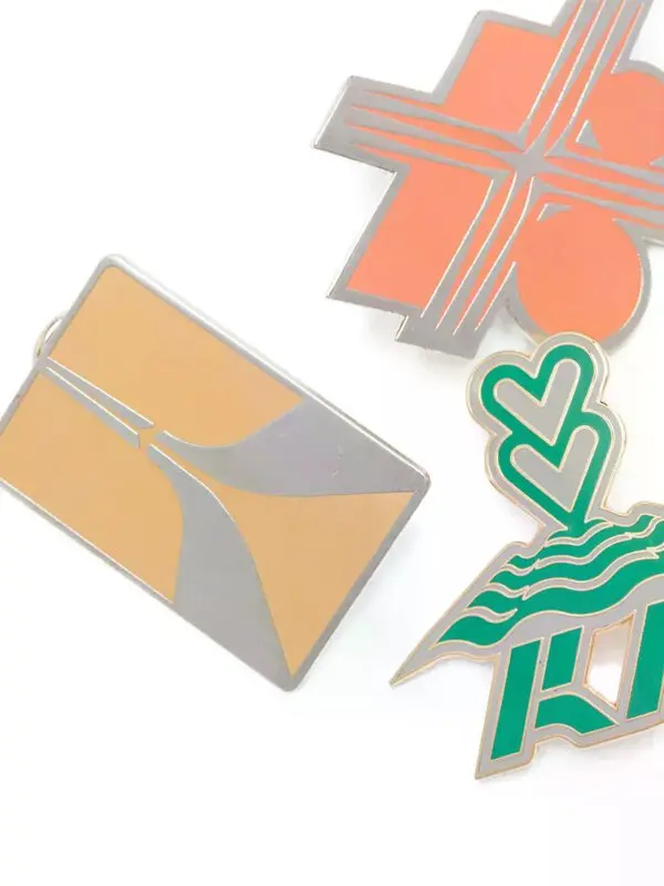 Buy KIKO KOSTADINOV Graphic-print Pins - Gold At 50% Off