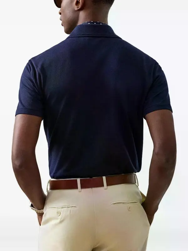 Ralph Lauren Purple Label Short-sleeved Polo Shirt - Blue