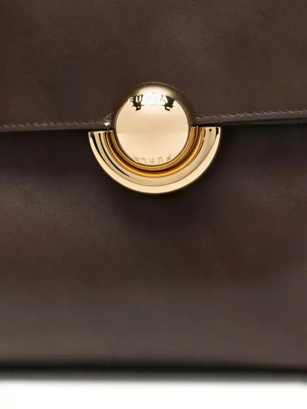 Furla Domus Circular-detail Leather Shoulder Bag