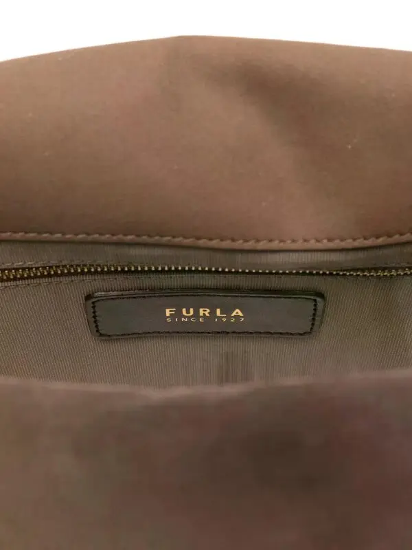 Furla Domus Circular-detail Leather Shoulder Bag