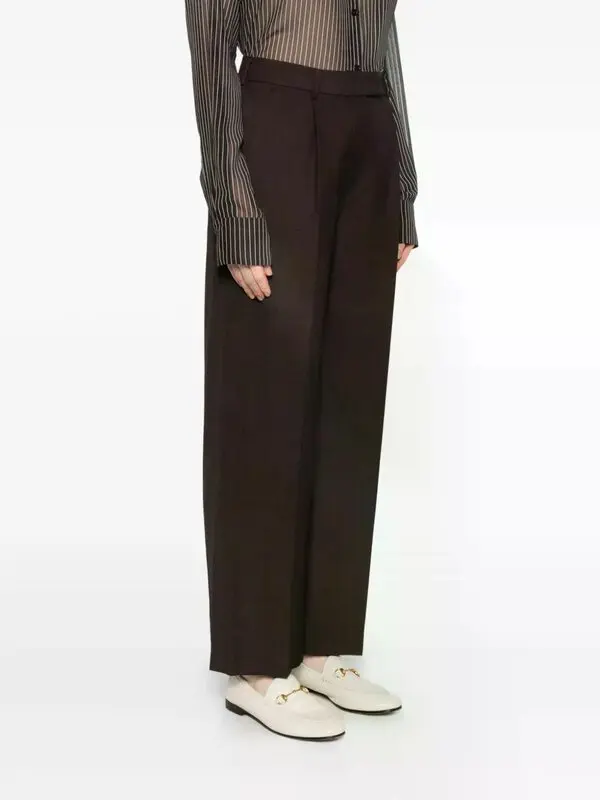 LOW CLASSIC Pleated-front Trousers