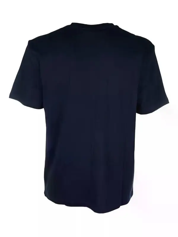 Calvin Klein Embroidered-logo T-shirt - Blue