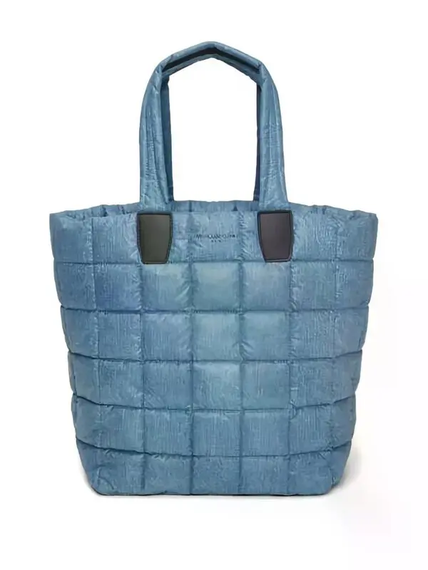 VEECOLLECTIVE Quilted Denim Tote Bag