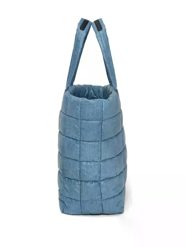 VEECOLLECTIVE Quilted Denim Tote Bag