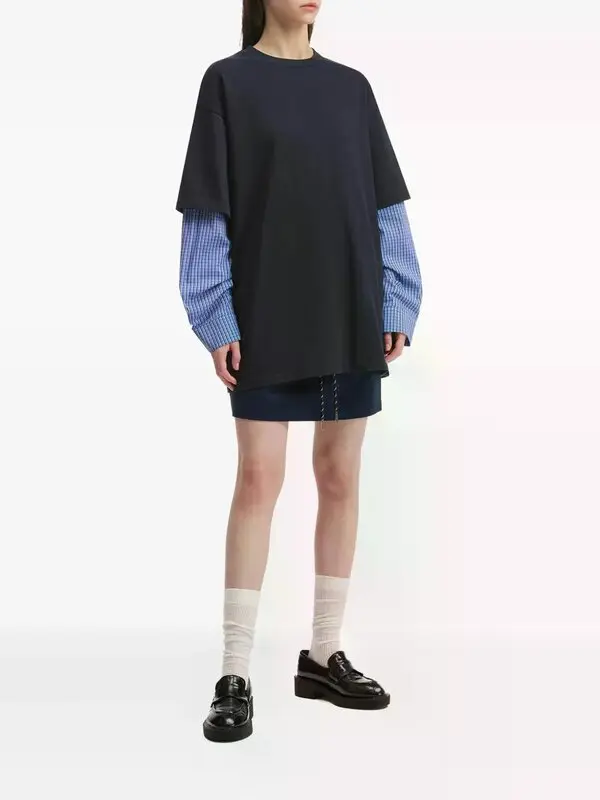 B+AB Layered Cotton T-shirt