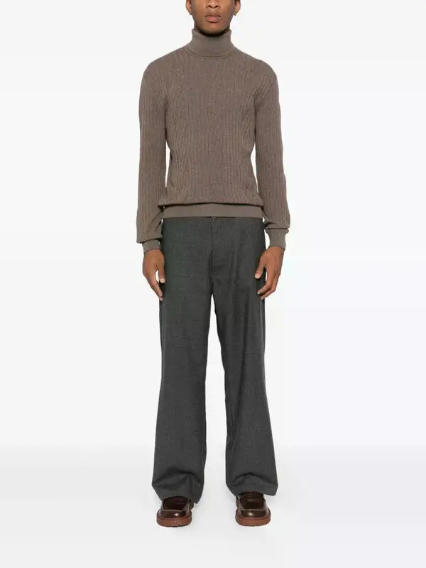 Brioni Cable-knit Roll Neck Sweater