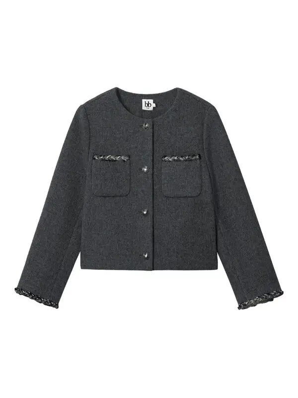 B+AB Braided-trim Pocket Jacket