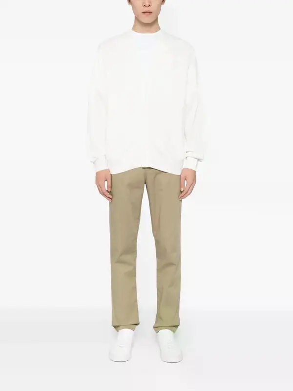 Lacoste Ribbed-knit Cardigan