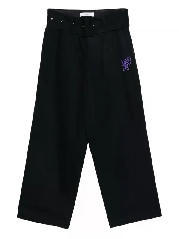 Facetasm Logo-embroidered Trousers - Blue