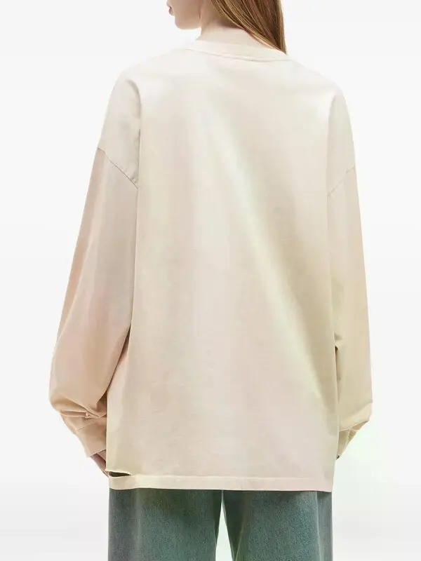 MINI CREAM Logo Long-sleeve Top