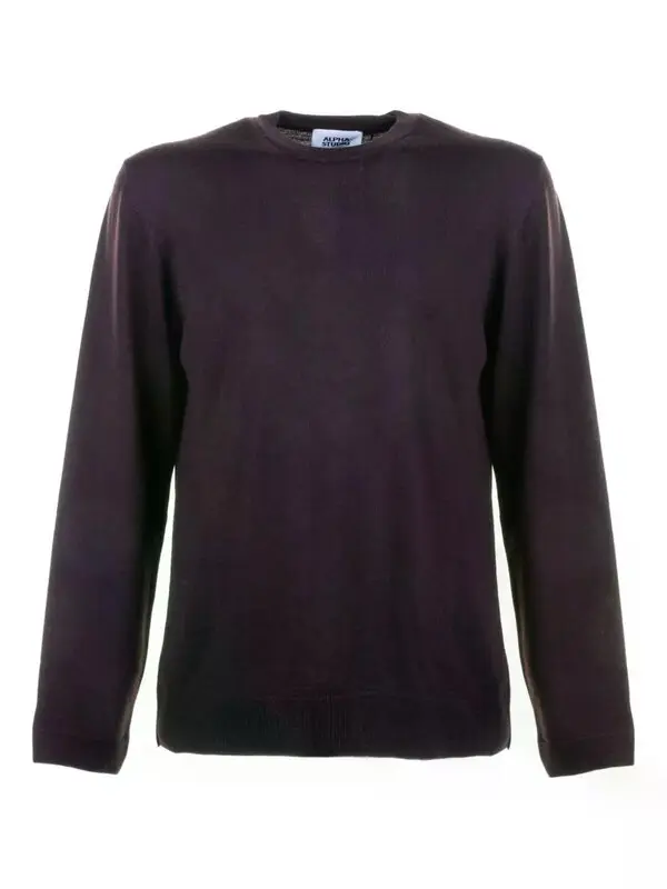 Alpha Studio Crew-neck Long-sleeved Sweater