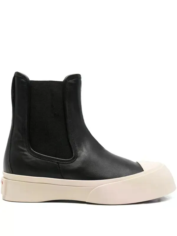 Marni Elastic-panel Leather Boots
