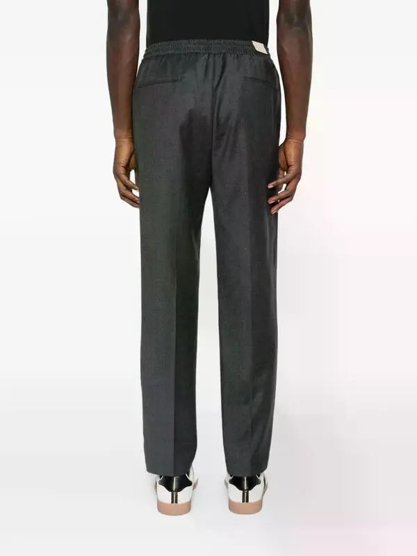 BRIGLIA 1949 Pleated Drawstring Trousers - Grey