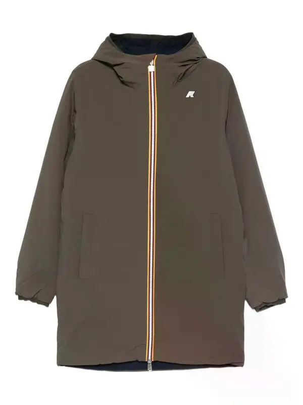 K-WAY Hooded Zip-front Jacket
