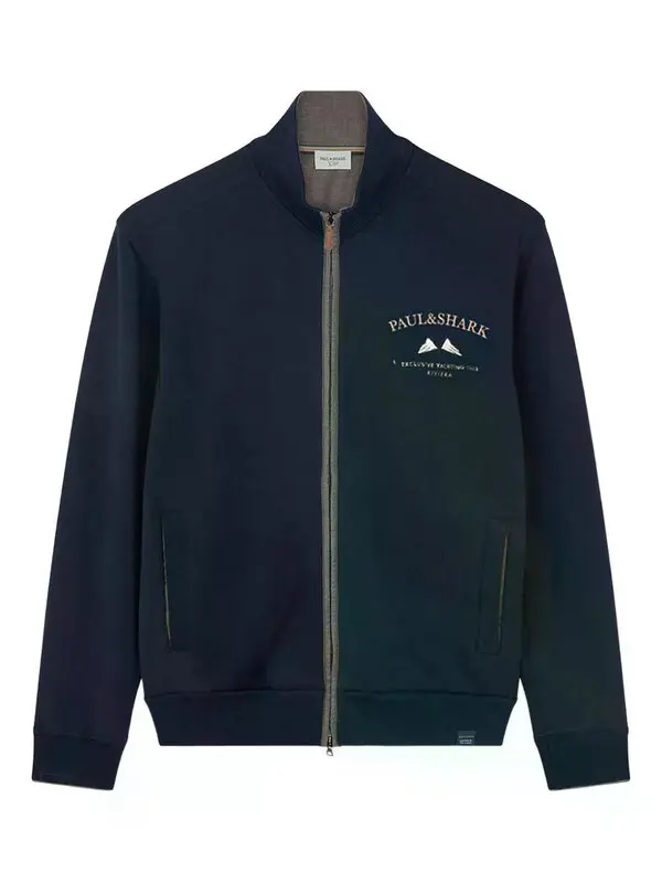 Paul & Shark Embroidered Zip-up Sweatshirt