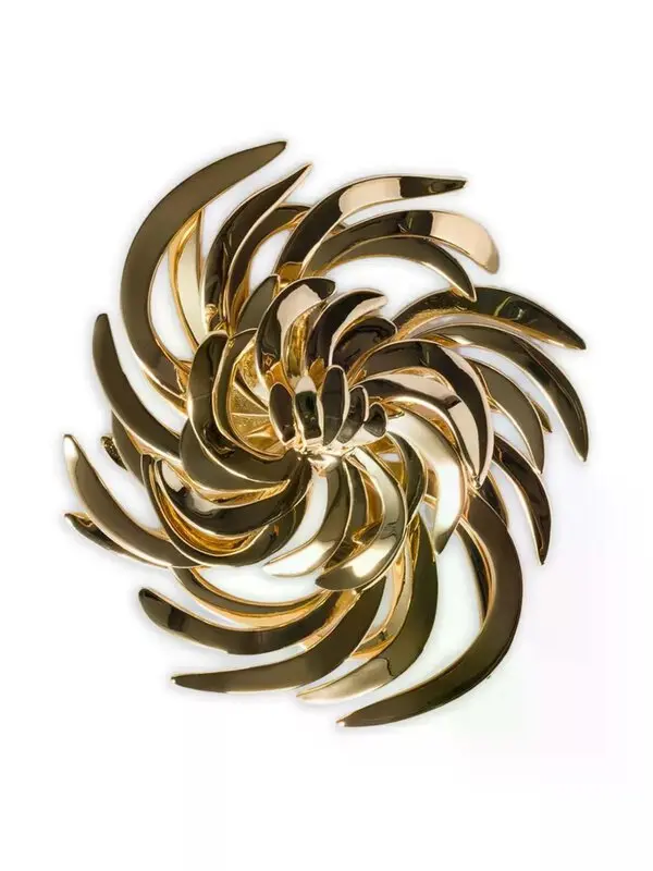 Miu Miu Swirl Brooch - Gold