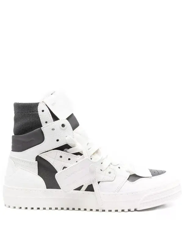 Off-White High-top Leather Sneakers
