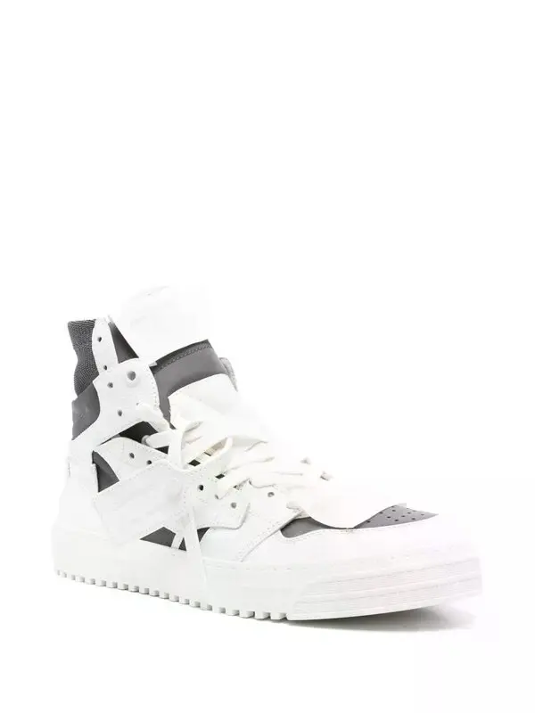 Off-White High-top Leather Sneakers
