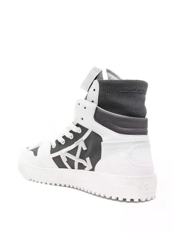 Off-White High-top Leather Sneakers