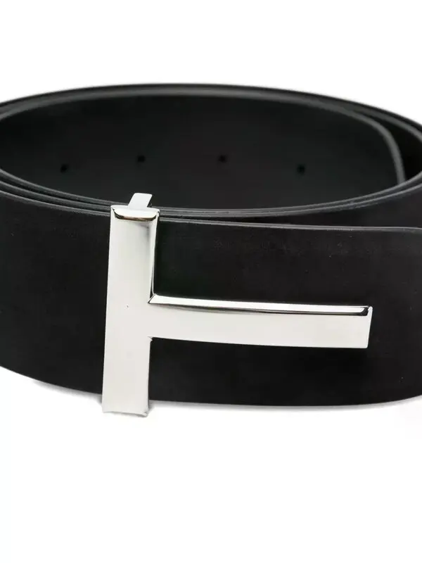 TOM FORD Belt With Logo Plaque Buckle