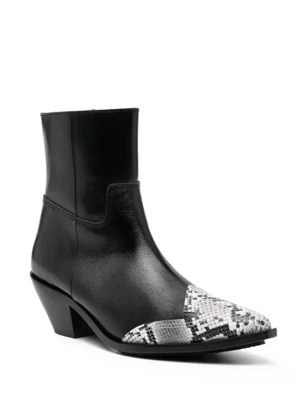 Junya Watanabe 50mm Snakeskin-print Boots