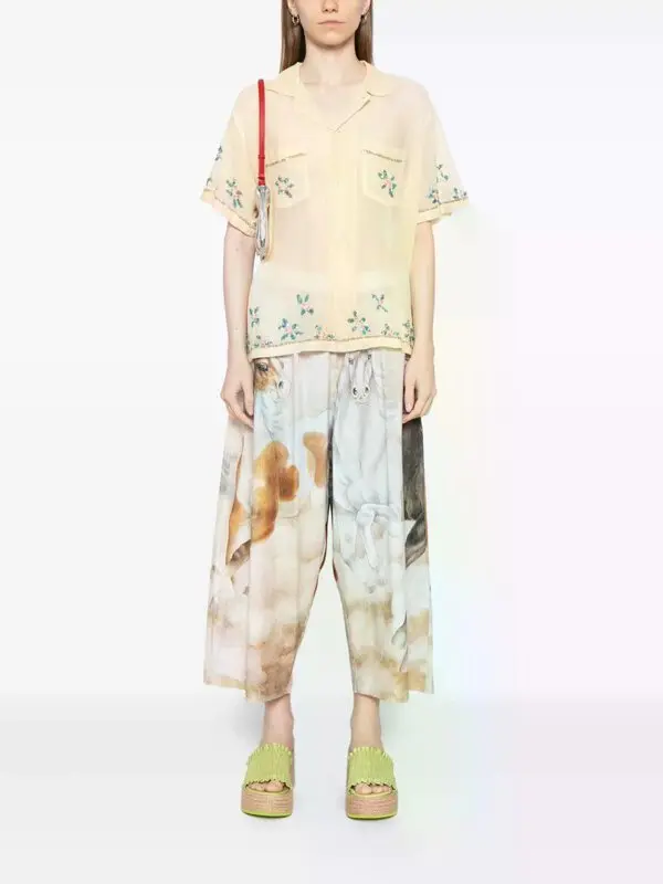 PENULTIMATE Graphic-print Trousers