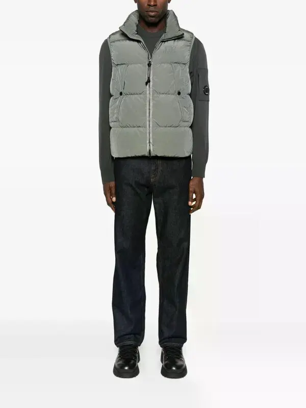 C.P. COMPANY Lens-detail Crew-neck Sweater - Grey