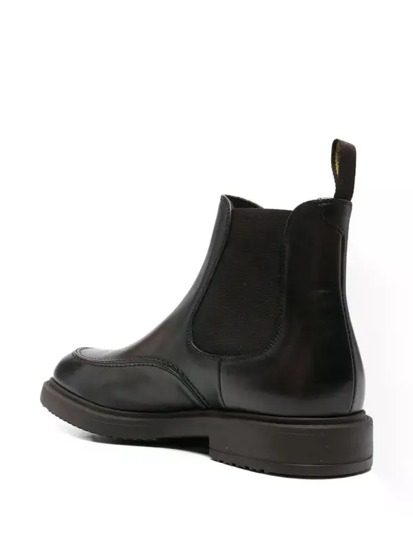 DOUCAL'S Elastic-panel Leather Boots